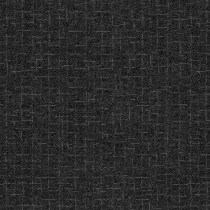 Woolies Flannel Crosshatch Charcoal Yardage