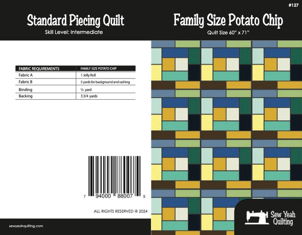 Family Size Potato Chip Quilt 60" x 71" – SewYeahQuilting