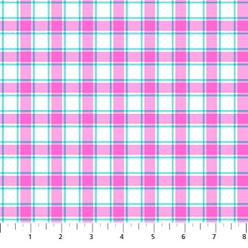 Piccadilly Tri Color Check Pink Multi Yardage – SewYeahQuilting
